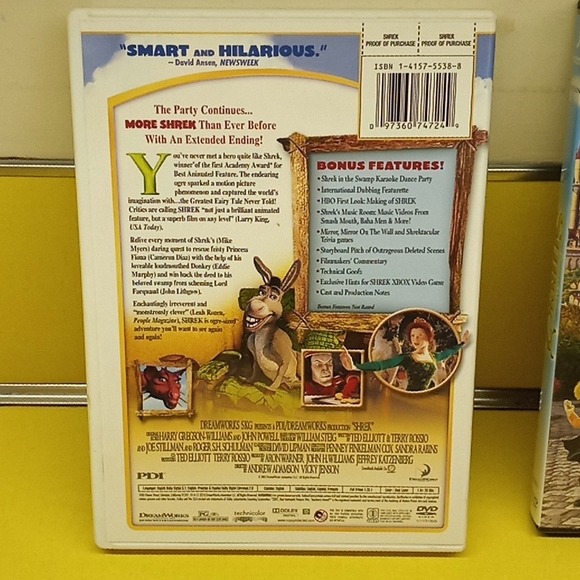 Dreamworks | Toys | Dreamworks Shrek And Shrek 2 Wide Screen Cds | Poshmark